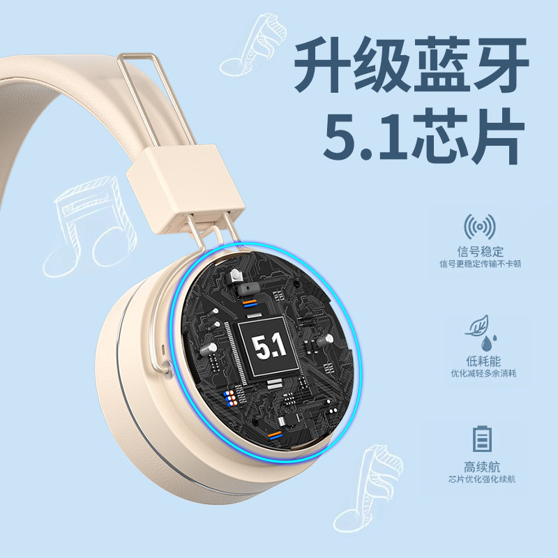 奇联BH21高颜值带麦轻巧便携直播游戏儿童专用正品降噪运动小耳机_虎窝淘