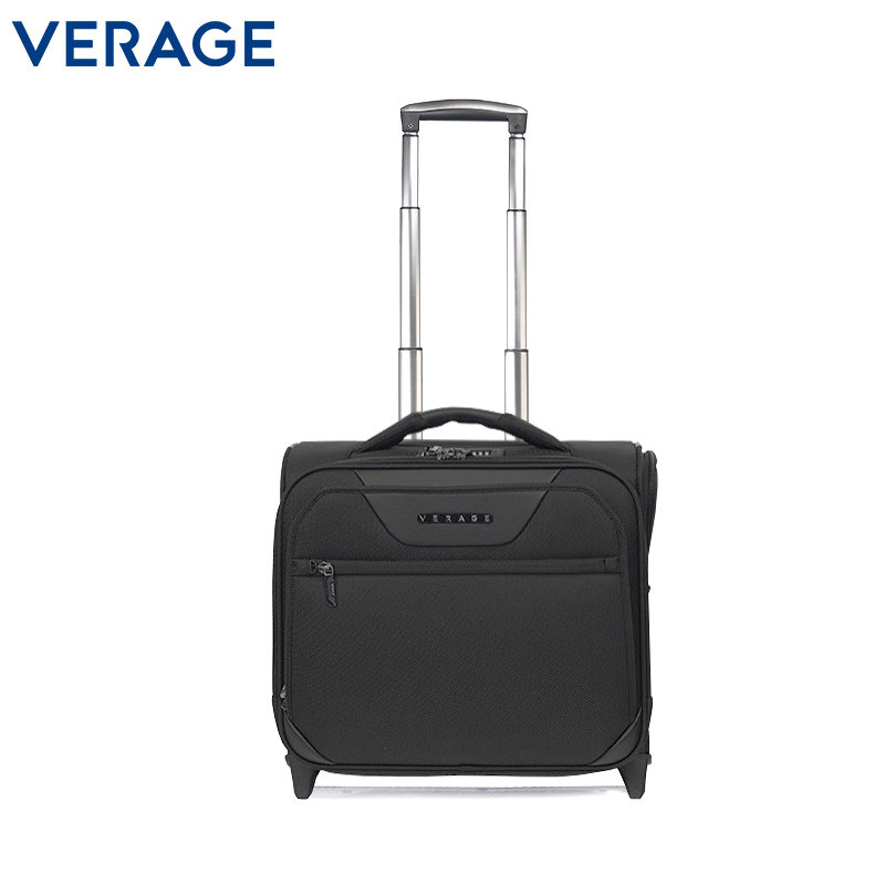 Verage维丽杰商务帆布拉杆箱16寸登机旅行箱牛津布空姐机长行李箱_虎窝淘