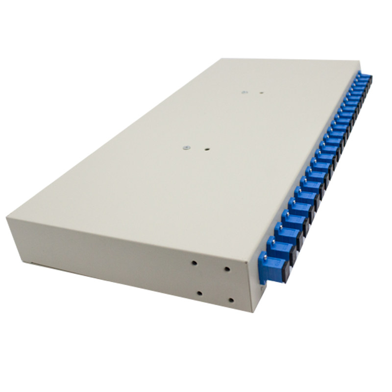 EZ-RJ24口SC满配机架式光纤终端盒光纤盒满配光端盒尾纤盒透明熔纤盒加厚1.0_虎窝淘