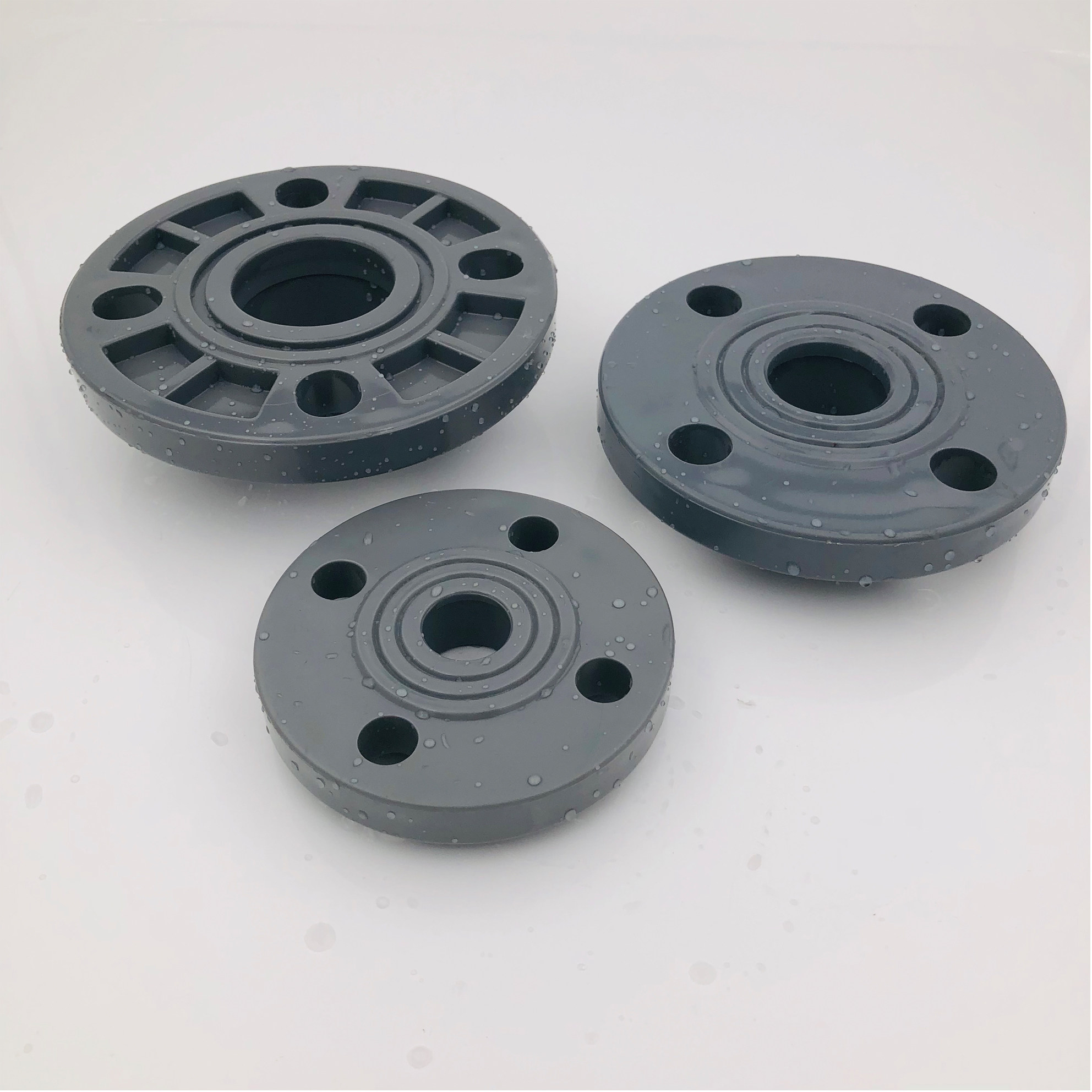 pvc一体法兰盘法兰片一体给水管道配件2025324050637590110160200_虎窝淘