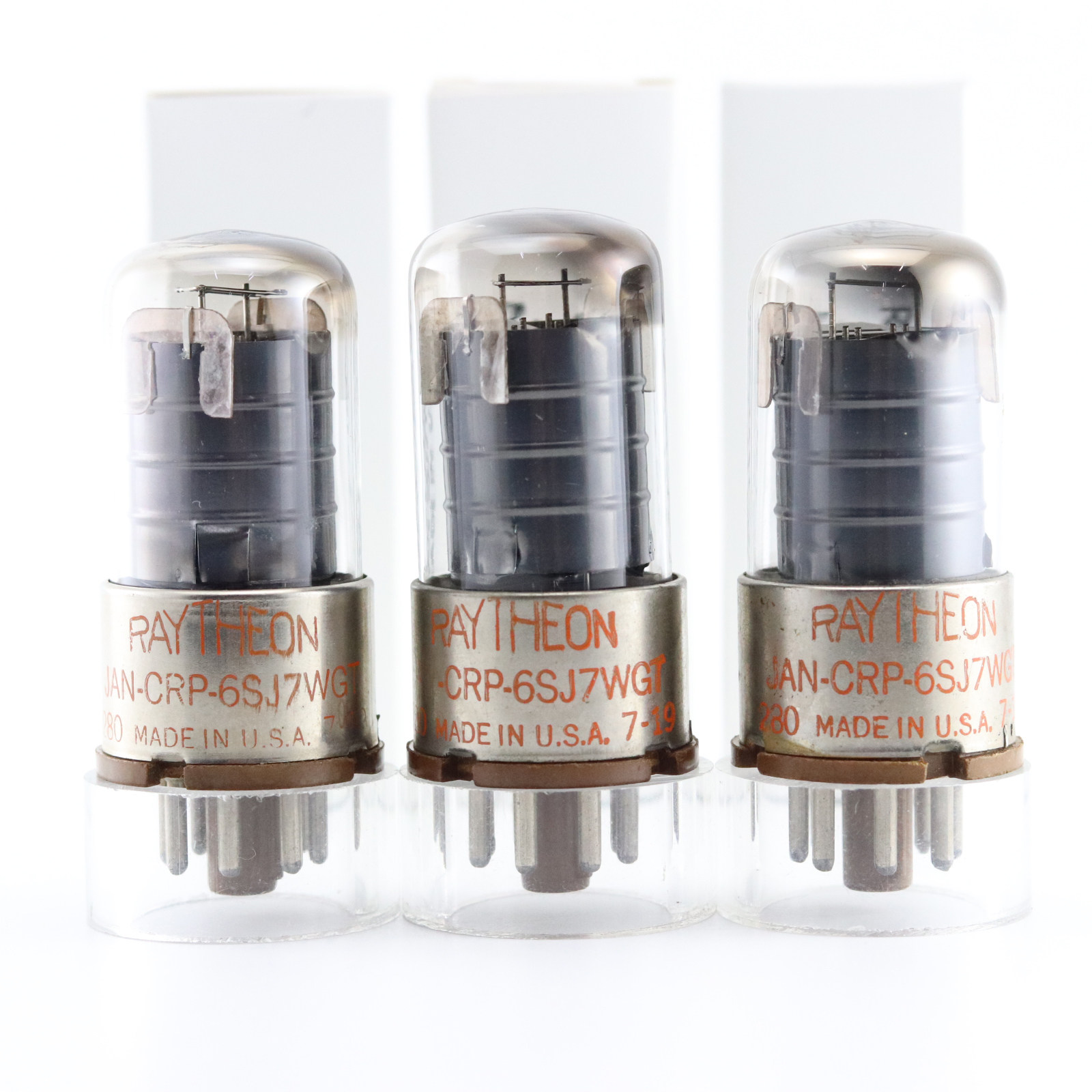 美国盒装雷神NU飞歌哥鸽 6SJ7GT/6J8/6AC7/717A带铁座6sj7电子管_虎窝淘