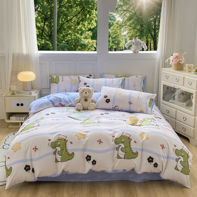 MM2025新款全棉印花单双人四件套1