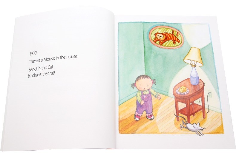 有只老鼠在房里英文原版绘本 Eek! There's a Mouse in the House呀屋里有只老鼠汪培珽第3阶段书单推荐幼儿启蒙正版 ...