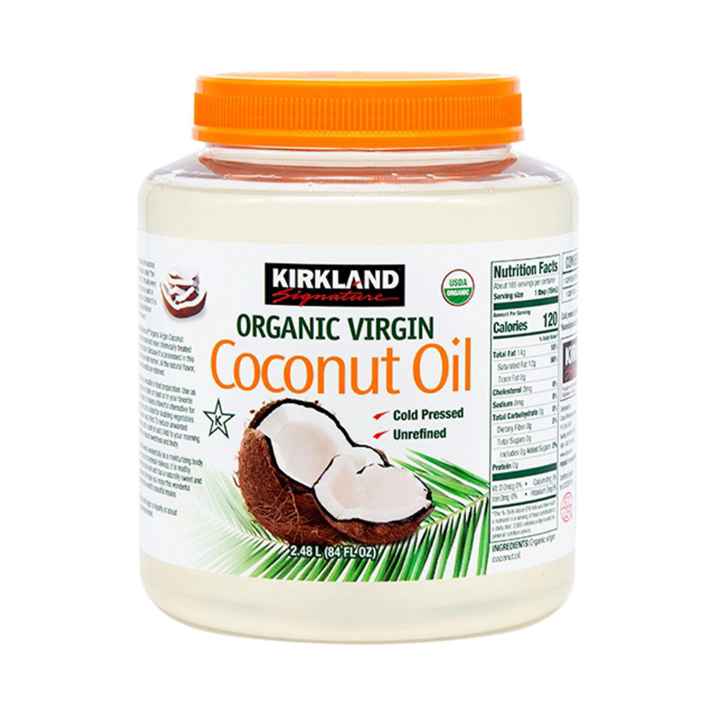 柯克兰天然有机冷榨初榨椰子油2.48L - 惠券直播 - 一起惠返利网_178hui.com