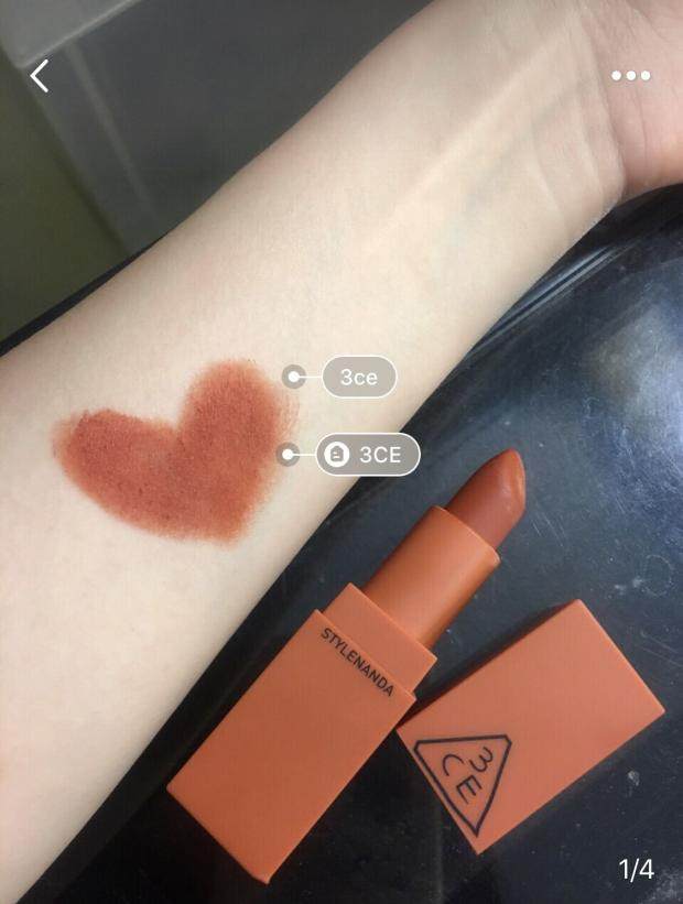 现货韩国 3CE雾面哑光口红吃土色南瓜色 223 222 221 220包邮_虎窝淘