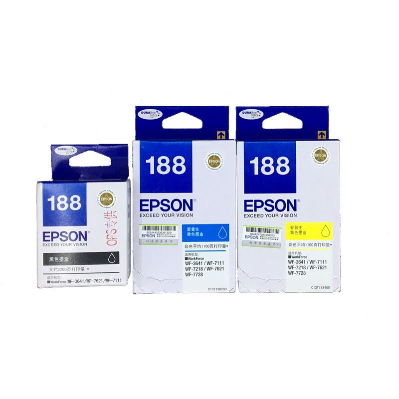 原装EPSON爱普生T188墨盒T1881-4 WF-7111 7621 3641 WF7218 7728_虎窝淘