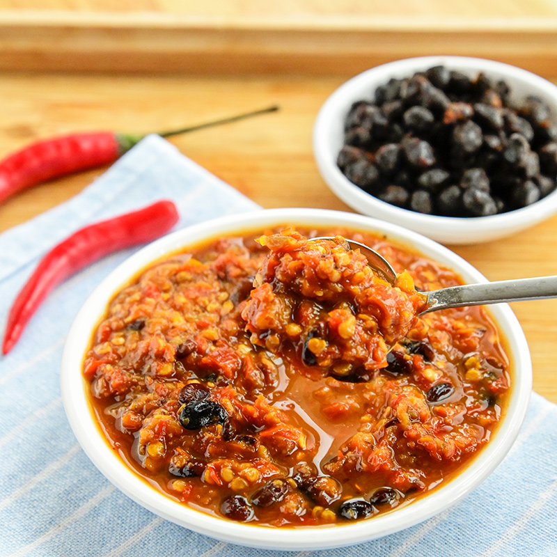 双榕(豆豉)指天椒酱230g*2瓶下饭辣椒酱天等指天椒酱特产辣椒酱_虎窝淘