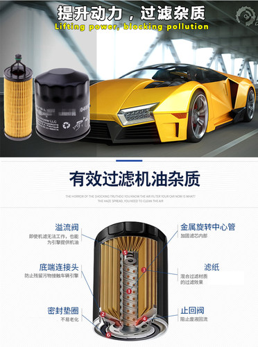 适配奔驰机油滤芯滤清器格 A6541840125 A2561840000_虎窝淘
