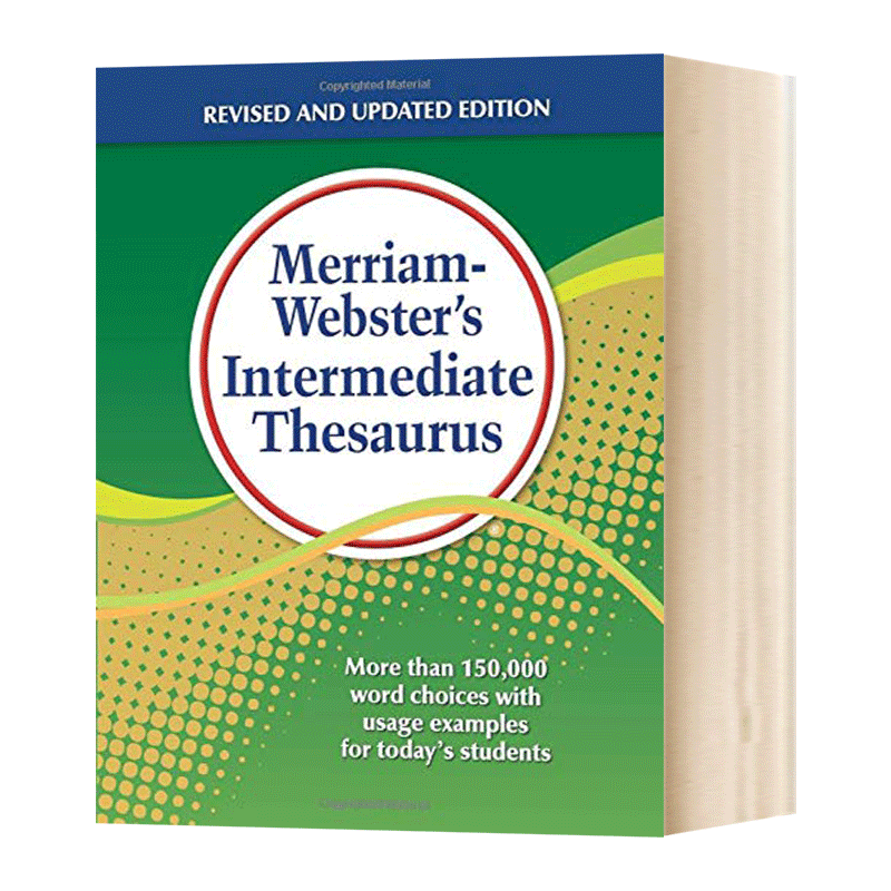 韦氏中学词典 Merriam-Webster's Intermediate Thesaurus英文原版Merriam Webster新版字典 ...