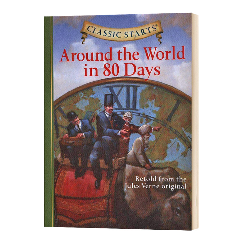 开始读经典 环游世界80天 英文原版 Classic Starts Around the World in 80 Day 环游地球八十天旅行记 世界名著文学进口英语书籍_虎窝淘