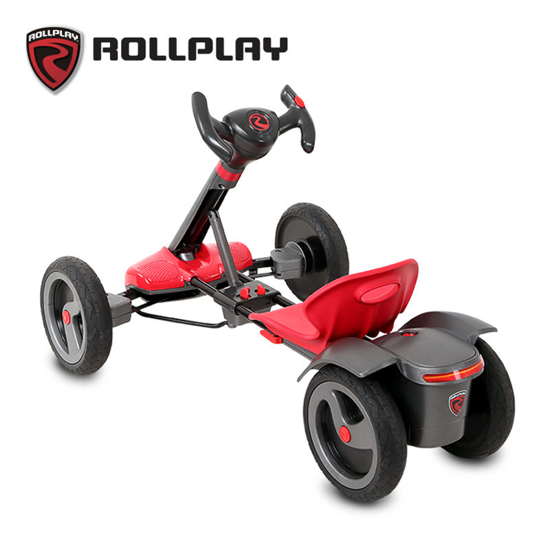 ROLLPLAY如雷儿童卡丁车折叠电动四轮车可坐人2-5岁男女小孩玩具_虎窝淘