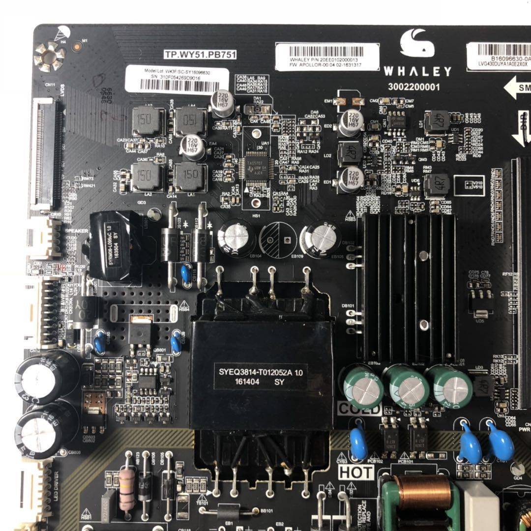 微鲸W43F Y43/W40K/D主板TP.WY51.PB751屏TPT430H3-FHBN40.K测好_虎窝淘