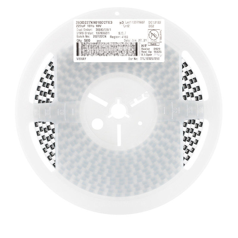 CASE-D_7343贴片钽电容 220uF(227)±10% 10V 293D227X9010D2TE3_虎窝淘