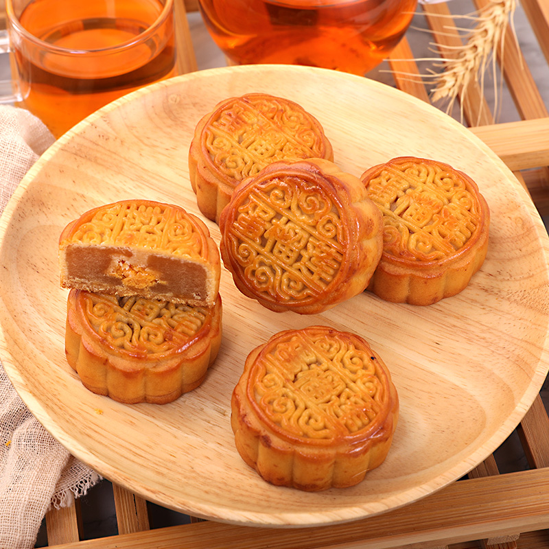 芯丰园榴莲味月饼238g/袋360食品传统美味食用香甜植物办公室中秋_虎窝淘