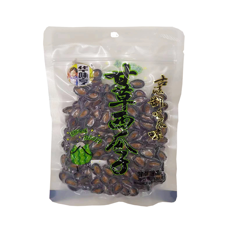 3袋包邮【华味亨甘草西瓜子138g】大片饱满咸味好嗑休闲炒货零食_虎窝淘