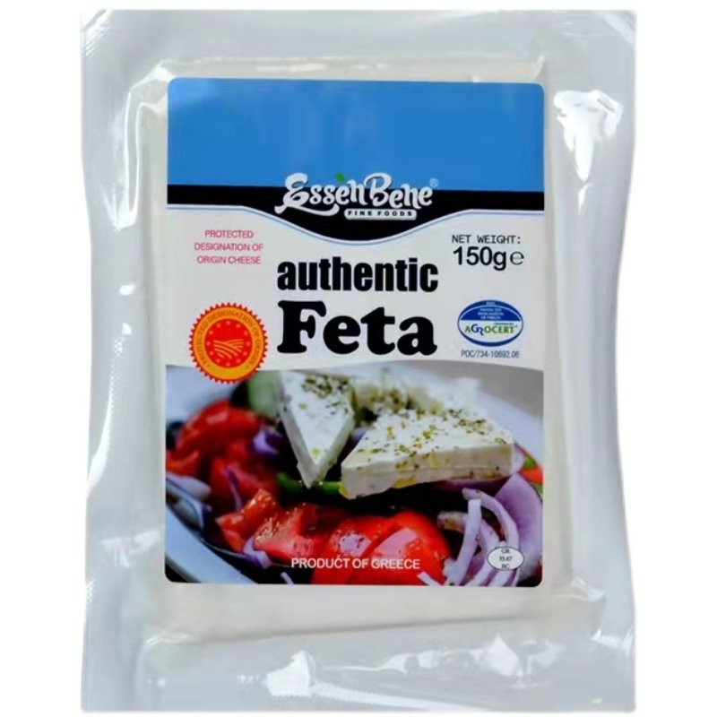 feta cheese希腊进口意森蓓菲达芝士150g沙拉干酪块飞达发达奶酪_虎窝淘