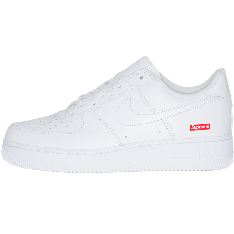 Supreme x Nike联名 Air Force 1纯白AF1空军一号 CU9225-100_虎窝淘