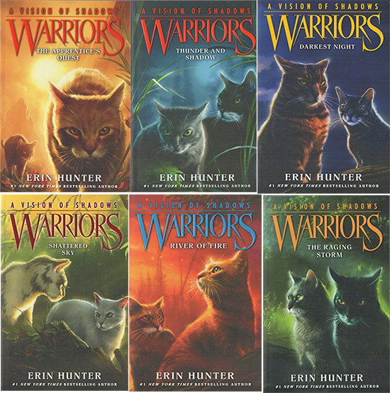 六部曲猫武士暗影幻象英文原版 Warriors A Vision of Shadows Box Set 1-6儿童文字章节桥梁书中小学生读物 ...