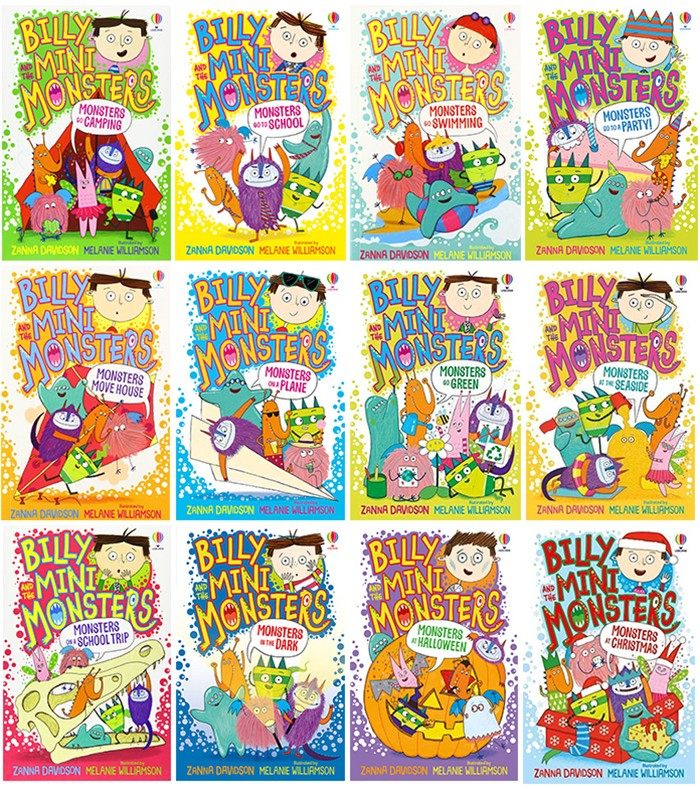 比利和迷你怪兽 12册英文原版 Billy and the Mini Monsters全彩儿童幽默桥梁章节书精品礼盒装小学生英语学习课外读物 ...