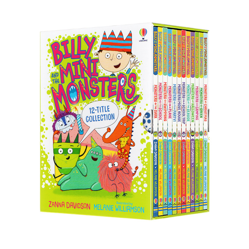 比利和迷你怪兽 12册英文原版 Billy and the Mini Monsters全彩儿童幽默桥梁章节书精品礼盒装小学生英语学习课外读物 ...