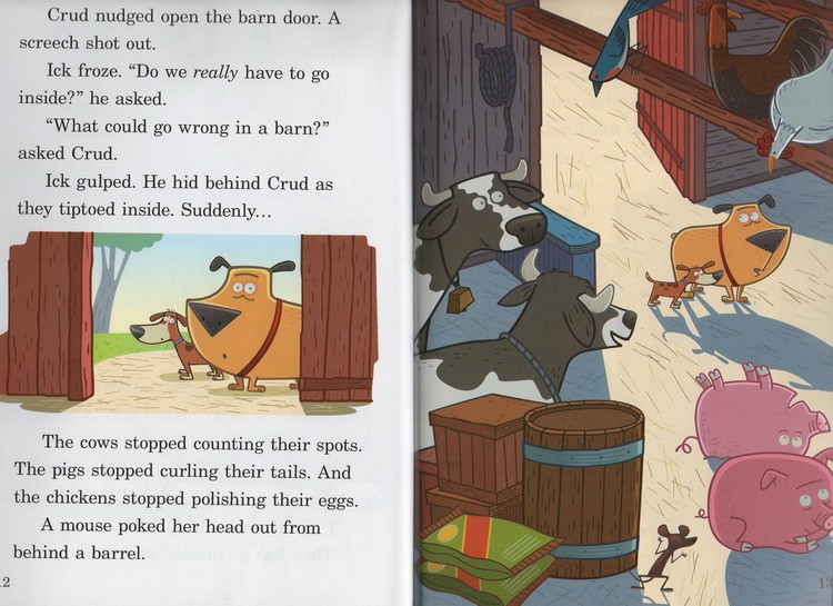 预售英文原版 Ick and Crud胖狗和瘦狗的故事 7册合售 Wiley Blevins儿童启蒙图画故事书小学英语课外读物桥梁书章节书送 ...