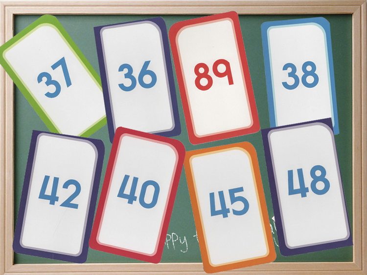 数字1-100 School Zone Flash Cards Numbers 1-100英文原版儿童早教入学准备字卡闪卡数字_虎窝淘