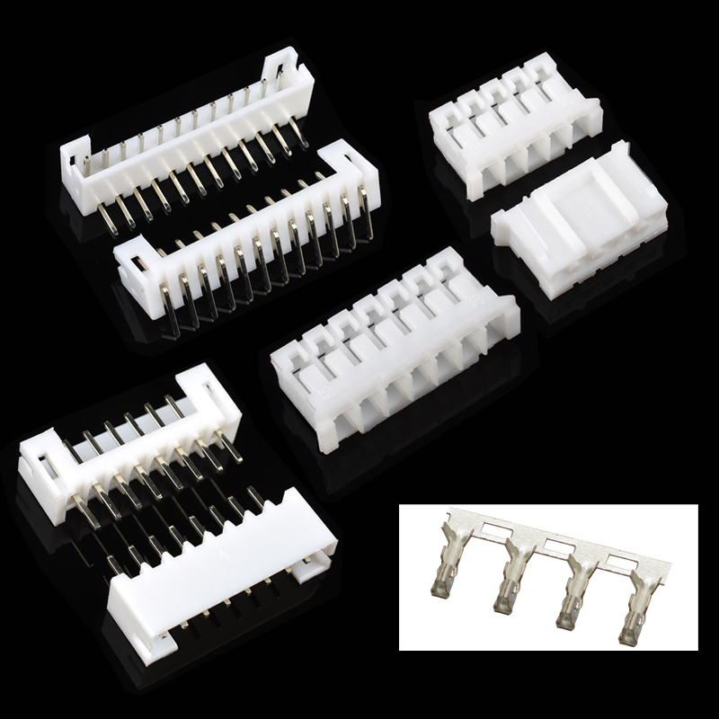 PH2.0mm插头 胶壳 直针 弯针 簧片2/3/4/5/6/7/8/9/10/12P接插件_虎窝淘