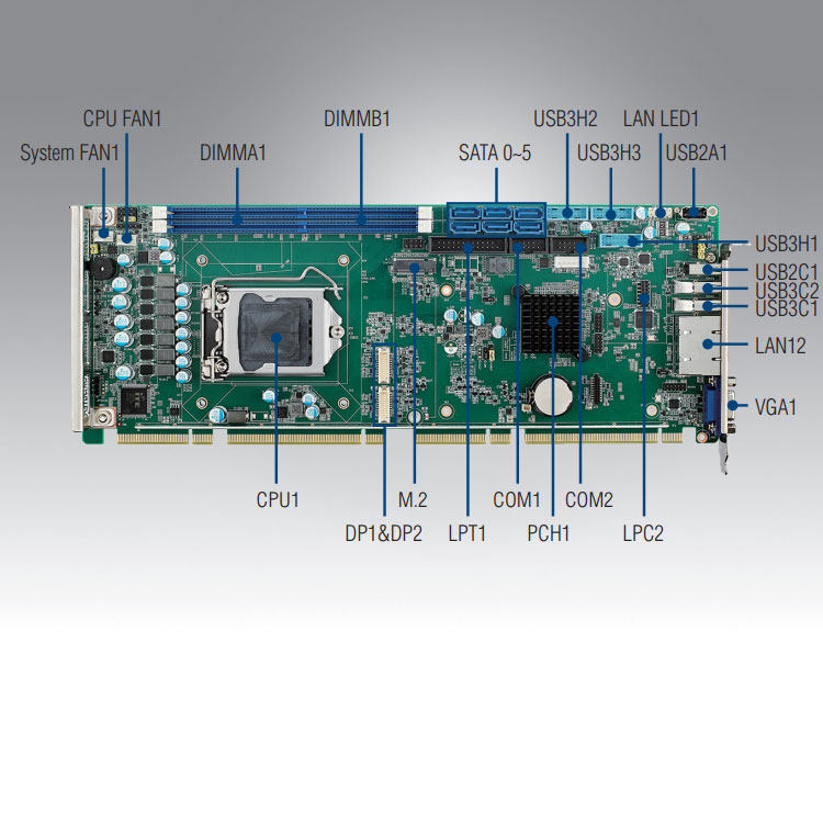 研华PCE-5132G2-00A1全新主机板LGA1200 10代i3/i5/i7/i9-10900K_虎窝淘