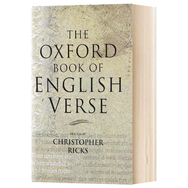 牛津英语诗歌 The Oxford book of English verse英文原版文学诗歌 Christopher Ricks莎士比亚 ...