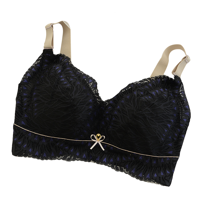 大码大罩杯无海绵超薄文胸大胸显小内衣 75G 80G 85G 90G 95G_虎窝淘