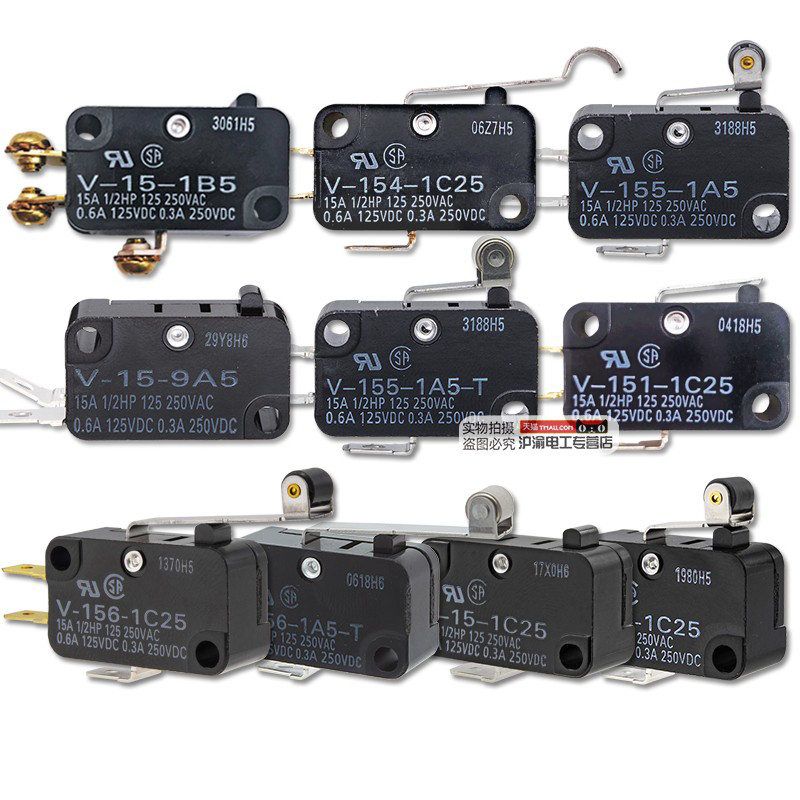 正品欧姆龙微动开关V-15-151-152-153-154-155-156-1C25-1A5-T103_虎窝淘