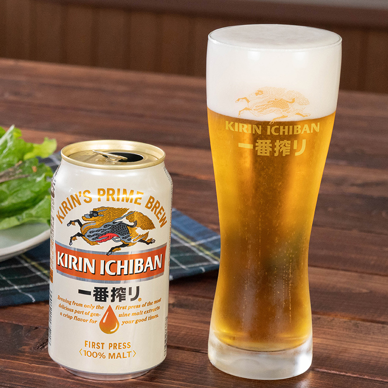 KIRIN日本麒麟一番榨啤酒500ml12罐/箱中浓度清爽黄啤_虎窝淘