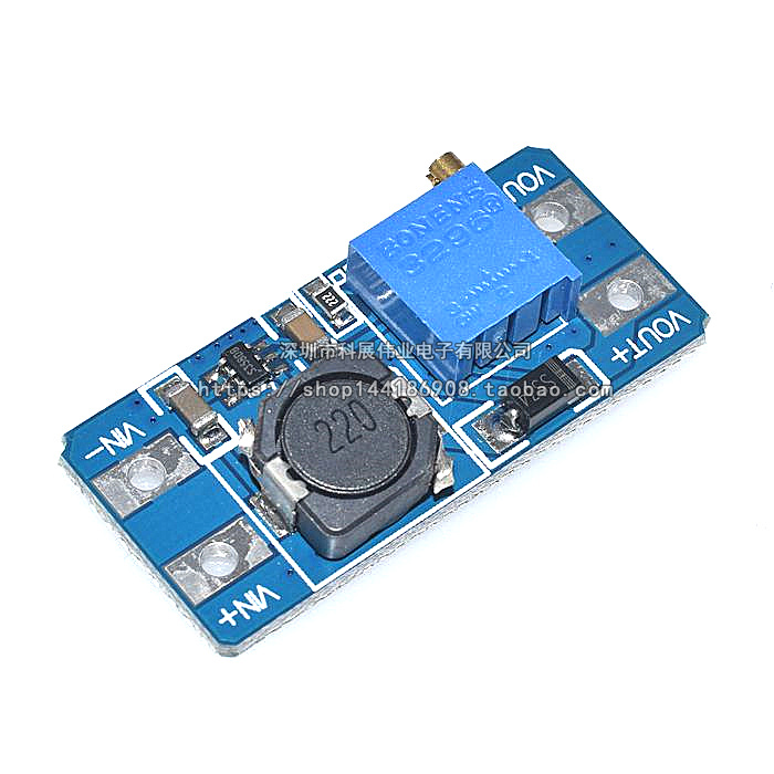 2a升压板 MT3608 DC-DC可调升压电源模块输入2/24V升5/9/12/28V_虎窝淘