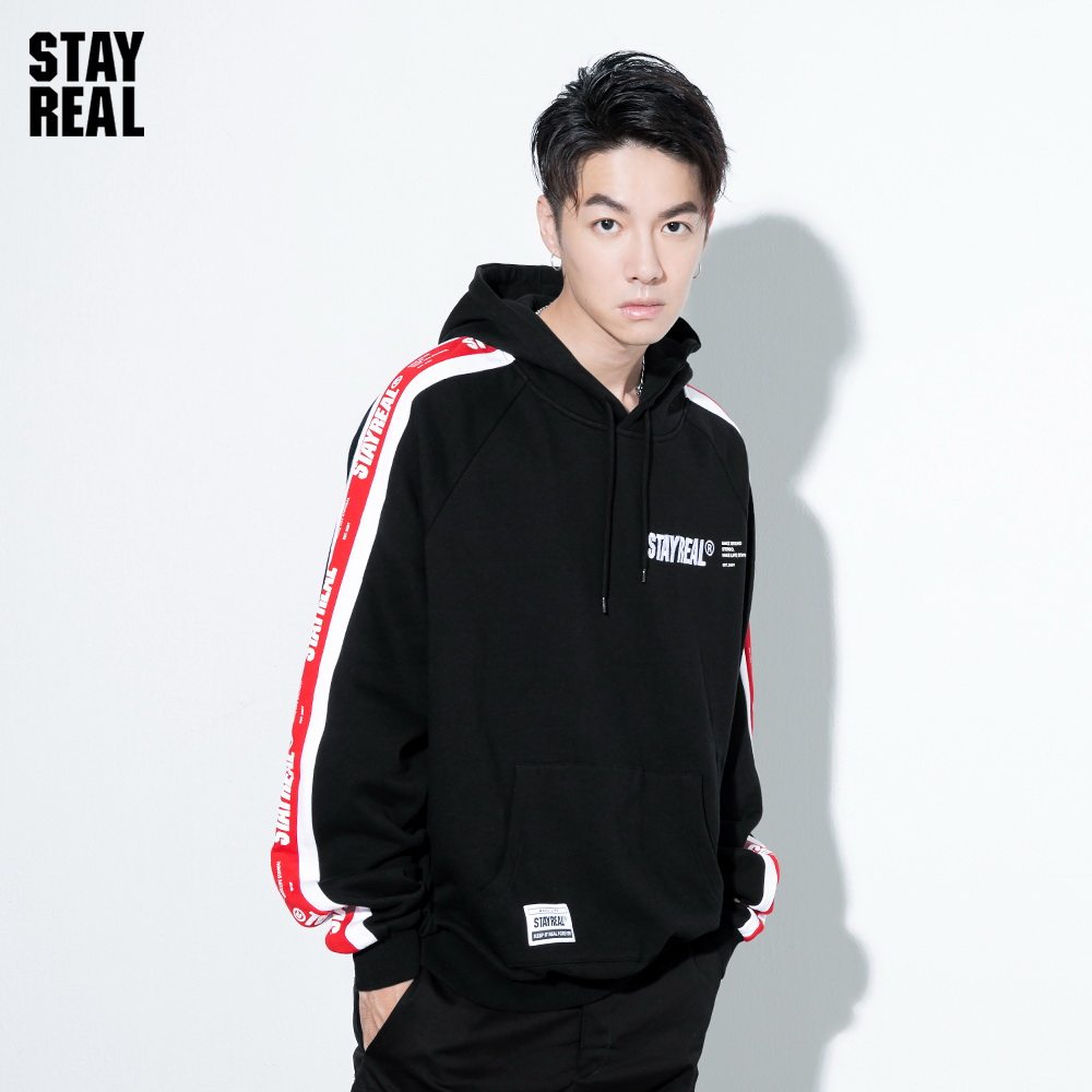 STAYREAL潮牌加绒全棉连帽卫衣上衣运动重磅长袖无性别男女情侣秋_虎窝淘