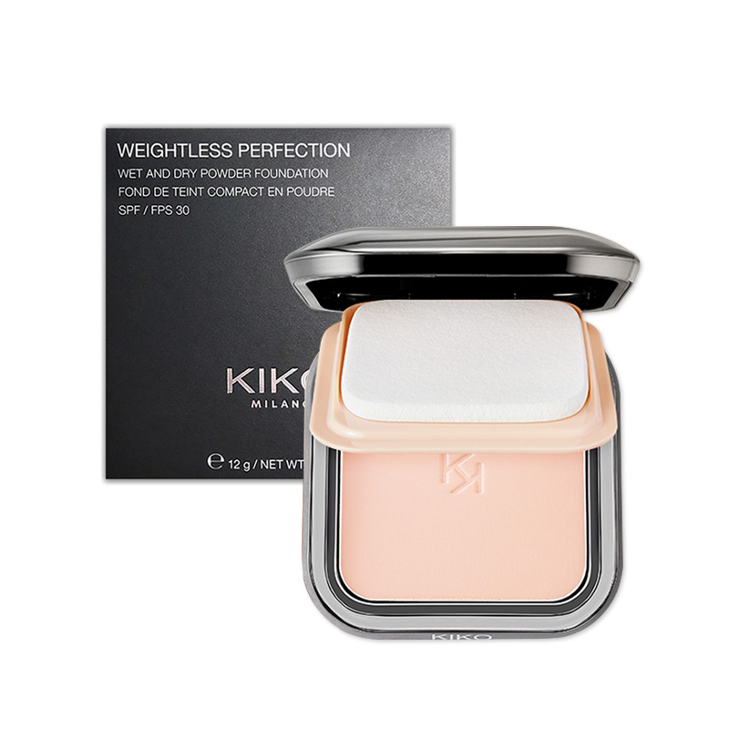 现货KIKO干湿两用哑光定妆防晒粉饼CR20 N40持久控油遮瑕雾面磨皮_虎窝淘