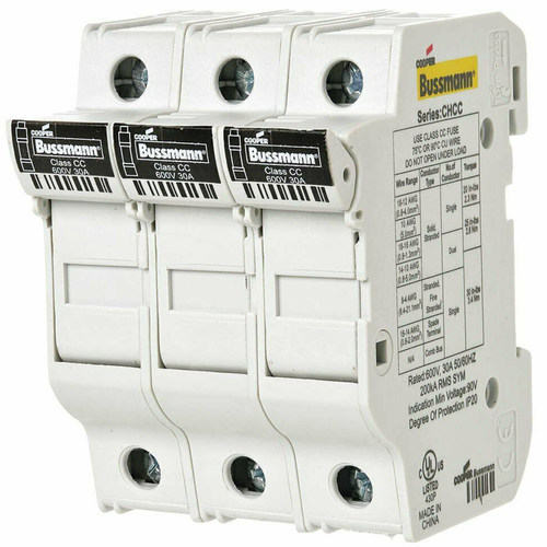 BUSSMANN CHCC3DIU带灯 CHCC3DU 3P CHCC1DU CHCC1DIU保险丝底座_虎窝淘