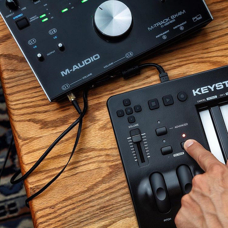 M-AUDIO Keystation 49 61 88键半配重MIDI键盘专业编曲MIDI键盘_虎窝淘