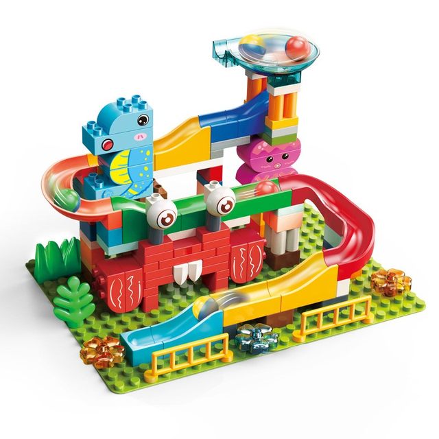 Feile large particle slide building blocks, ever-changing animal ball ...