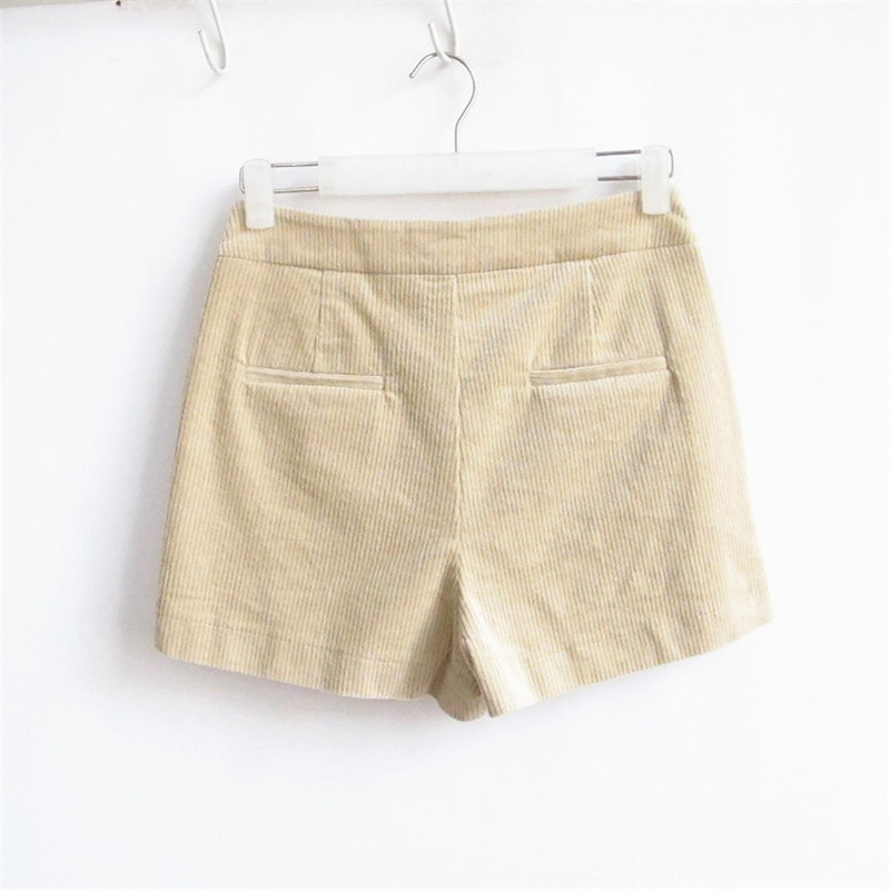 拉系列女装正品A-2-6-2-3A字灯芯绒92%棉质短裤女休闲裤82425133_虎窝淘