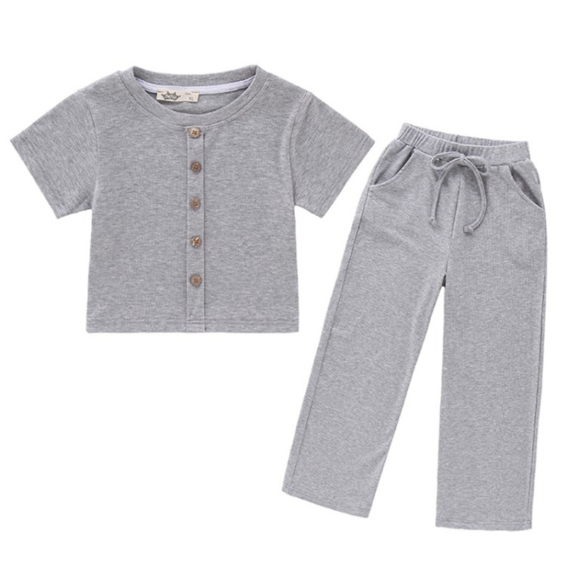 女童夏装套装洋气2023新款网红儿童阔腿裤时髦薄款女孩运动两件套_虎窝淘