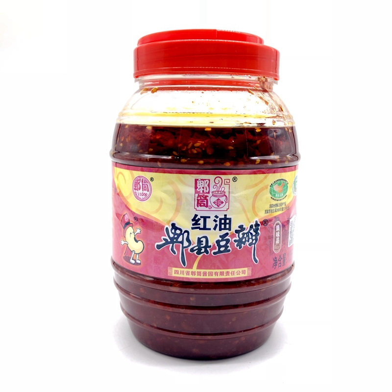 四川特产郫筒郫县红油豆瓣酱1.05千克包邮1.05kg川菜调料辣椒_虎窝淘