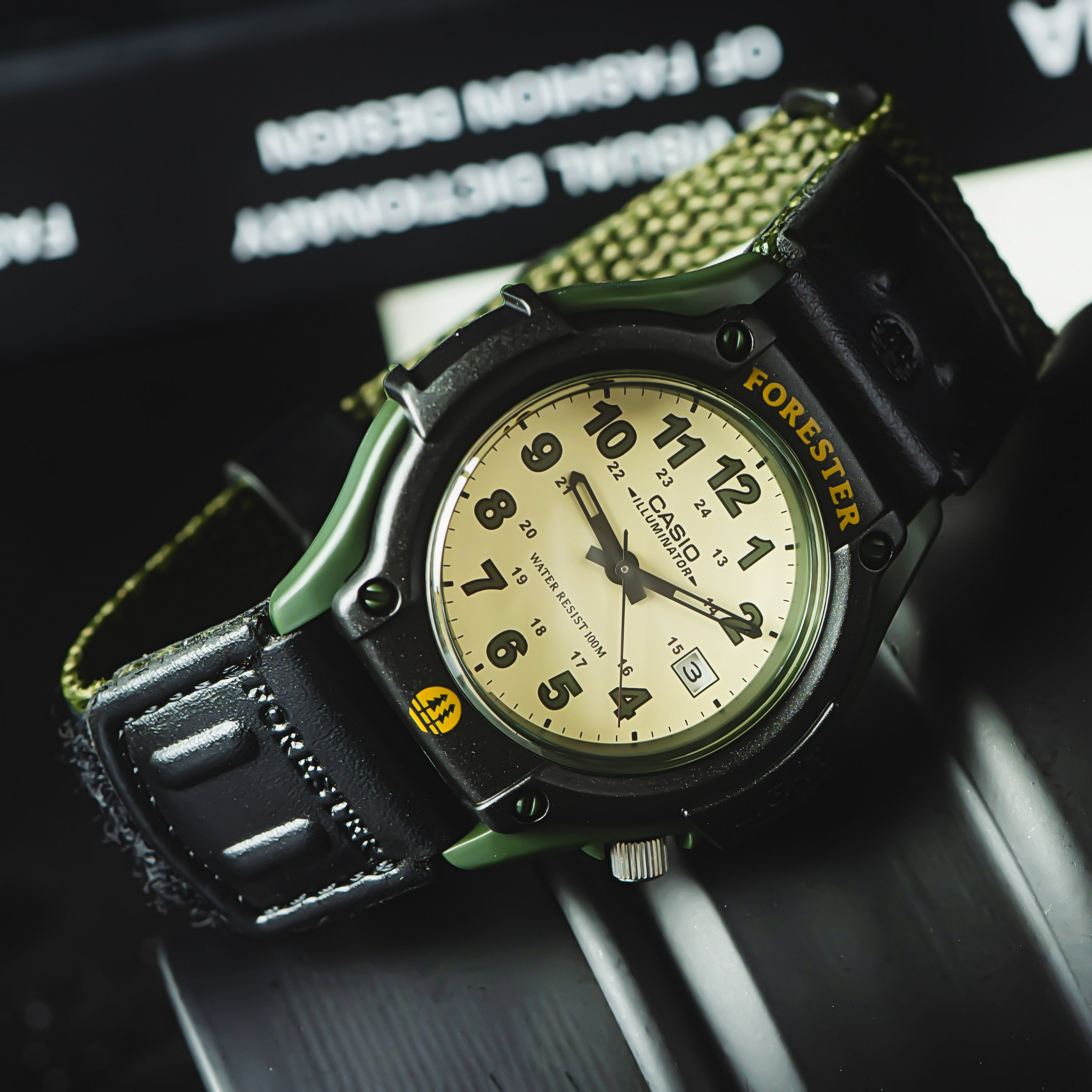 CASIO卡西欧Forester经典复古森林人手表帆布男FT-500WC-3B/5B/1B_虎窝淘