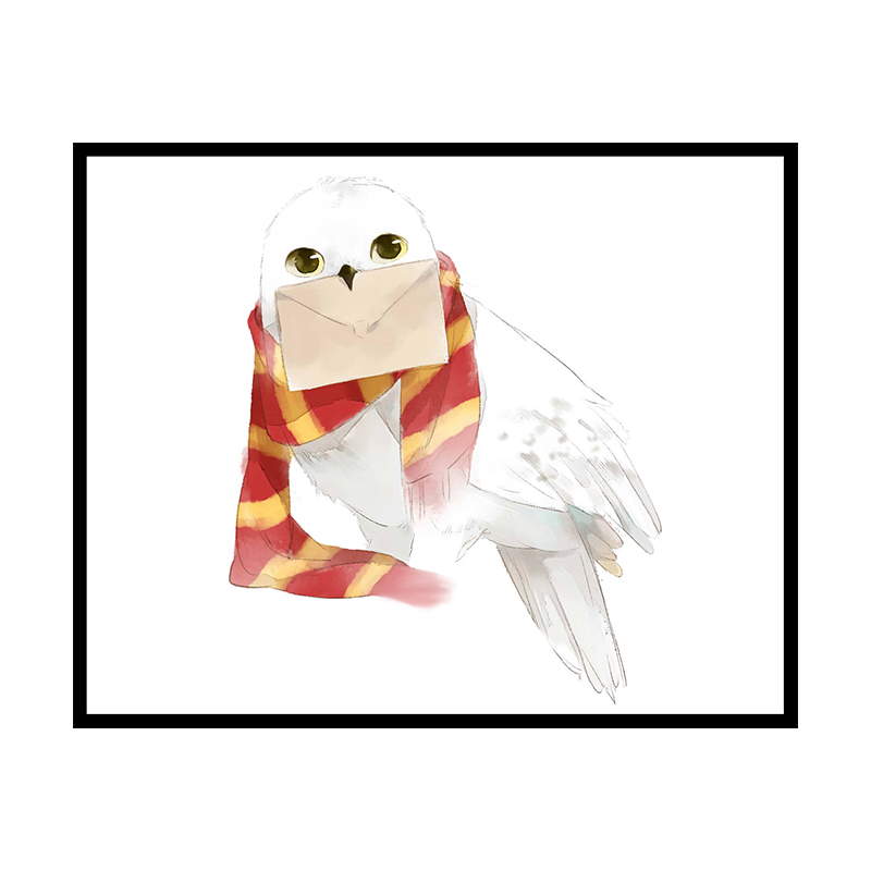 赫敏罗恩哈利波特数字油画diy手工丙烯填充画卡通人物动漫涂色画_虎窝淘