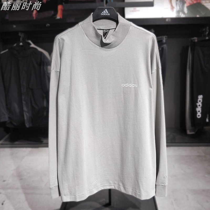 阿迪达斯男女卫衣Adidas春季新款运动半高高领长袖运动卫衣
