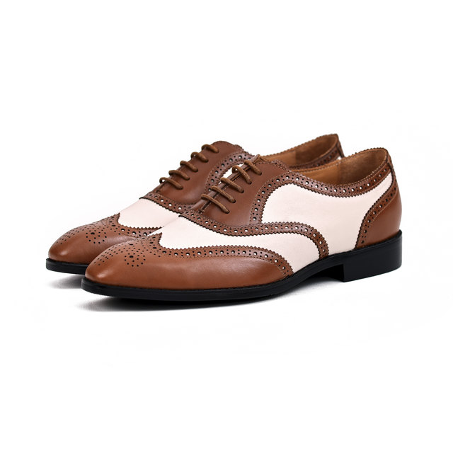 ZEYIMAKE One-Earn Brock Carved Spliced Leather Shoes Business Official ...