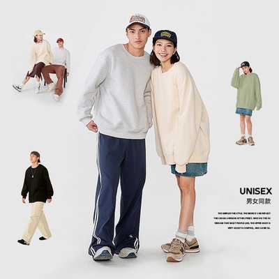 真维斯情侣装卫衣秋款国潮小众款