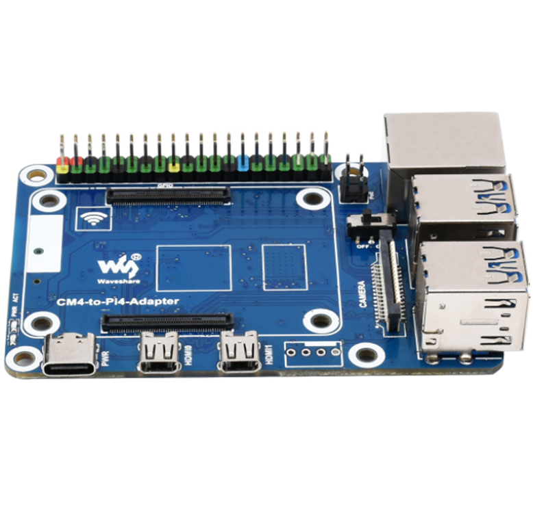 树莓派CM4转Pi4B扩展板 Raspberry Pi 4B替代板板载4路USB3.0接口_虎窝淘