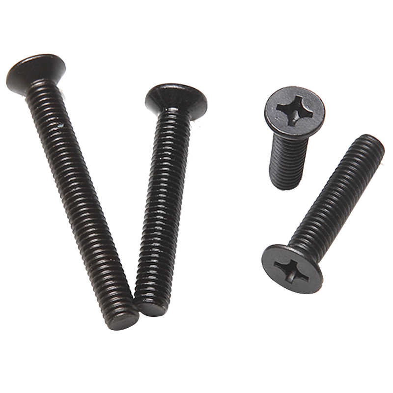 M2M2.5M3M4M5M6M8M10 304不锈钢发黑十字沉头螺丝钉平头螺栓GB819_虎窝淘