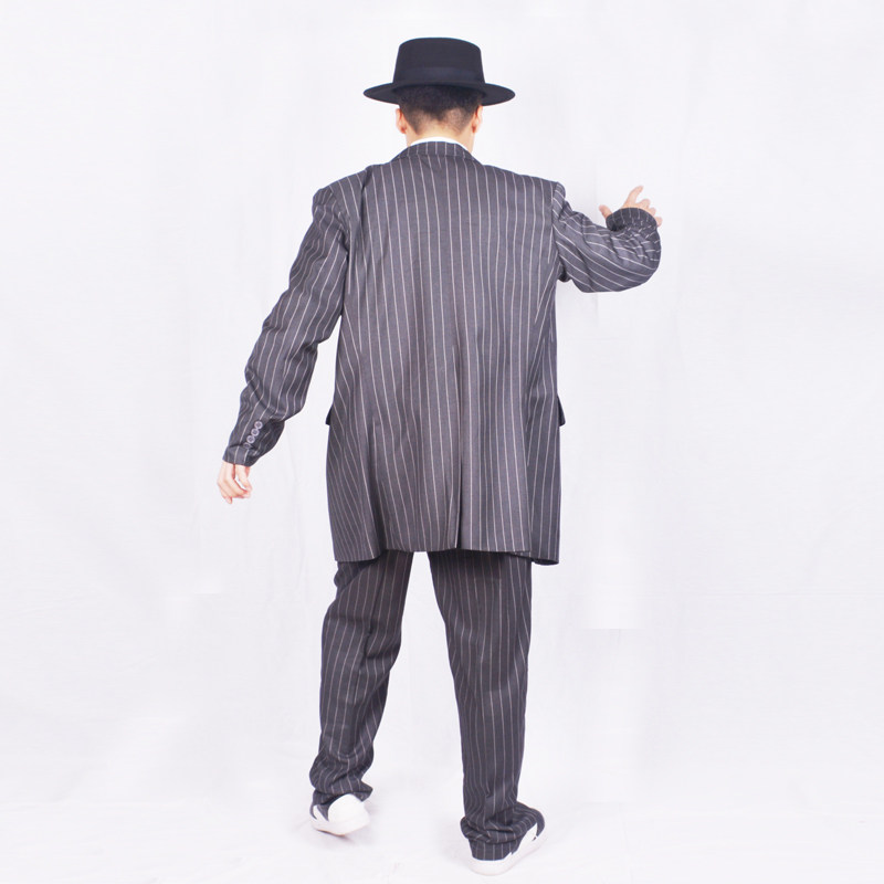 团队popping西装外套男衣服locking演出服西服街舞表演机械舞服装_虎窝淘