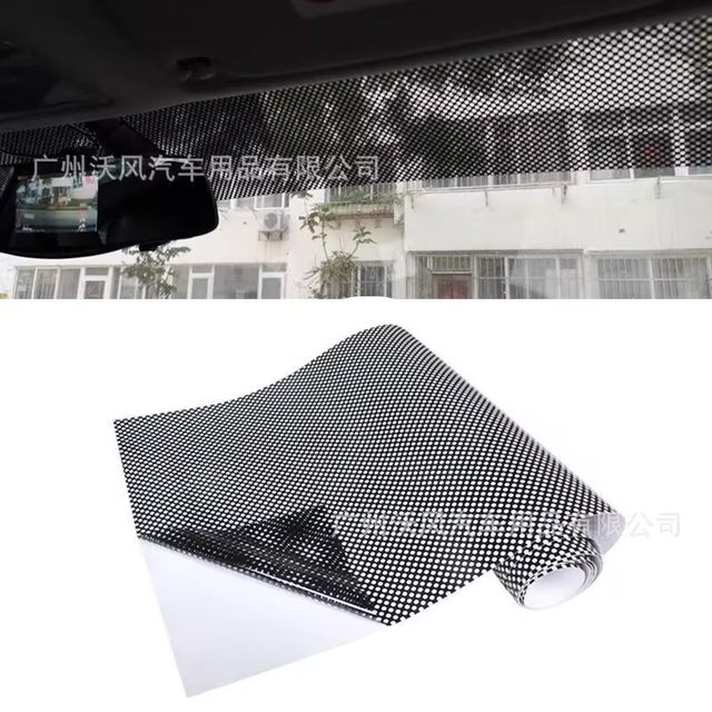 3D car front windshield insulation decal sticker black front and rear ...